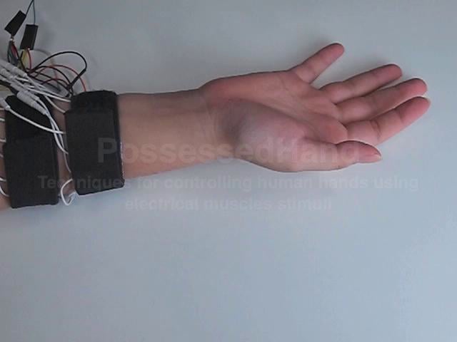 PossessedHand: Techniques for controlling human hands using electrical ...