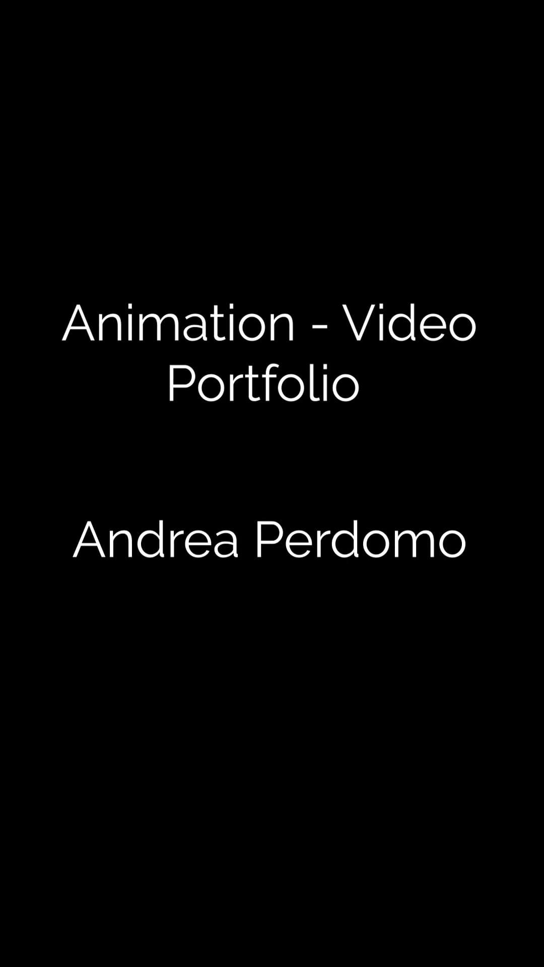 Video Portfolio Andrea Perdomo | Videos & Movies on Vimeo