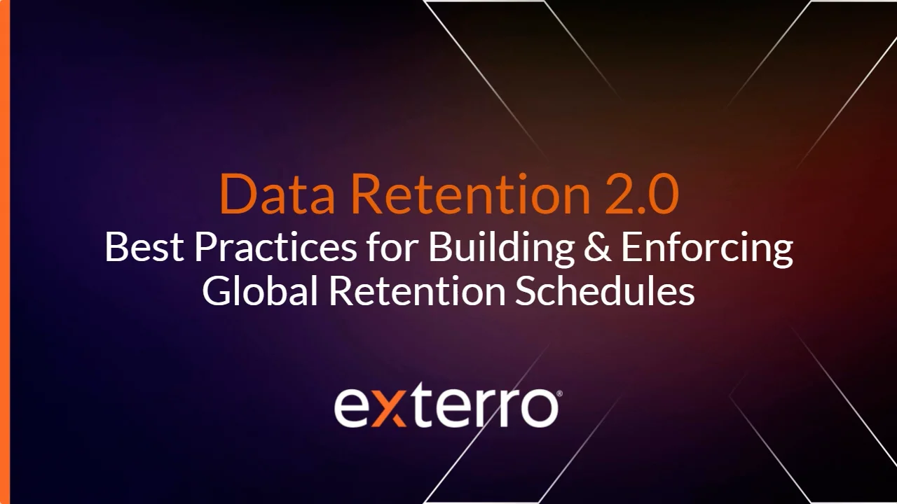 Data Retention 2.0 - Best practices for building and enforcing global ...