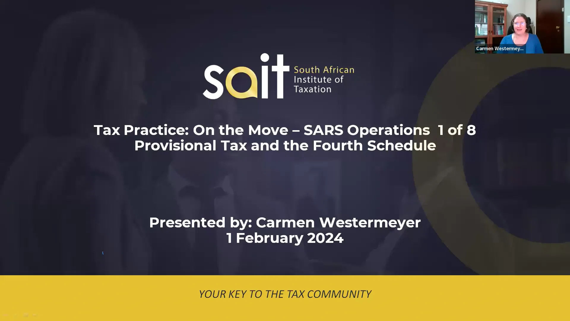 Tax Practice on the move - SARS Operations 1 of 8