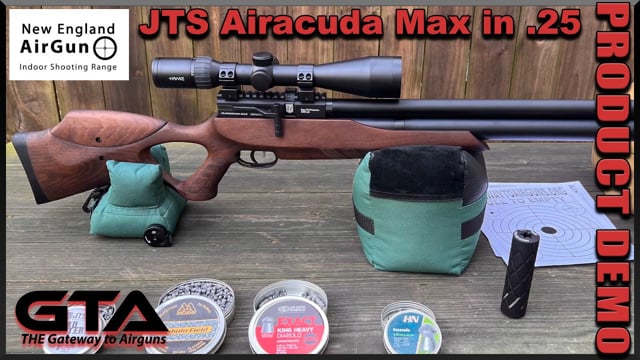 JTS AIRACUDA MAX .25 – Product Demo - Gateway to Airguns - Airgun101