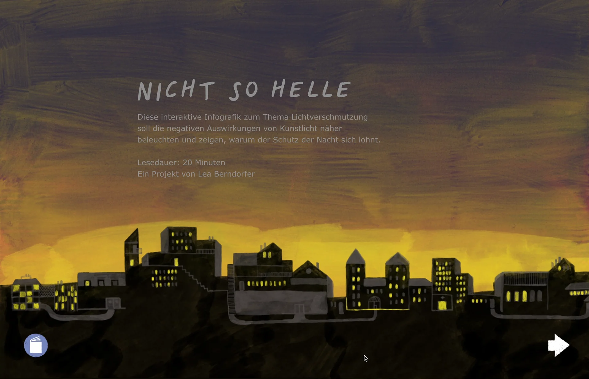 Interactive infographic "Not so bright"