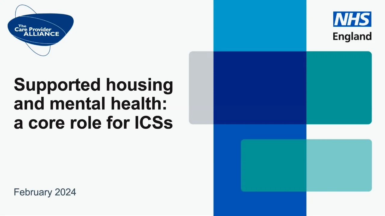 Supported housing and mental wellbeing - ICS Learning Network - 2 ...