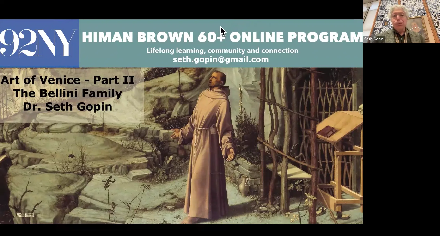 92NY High Renaissance Art and Architeture : Venice The Bellini Family ...