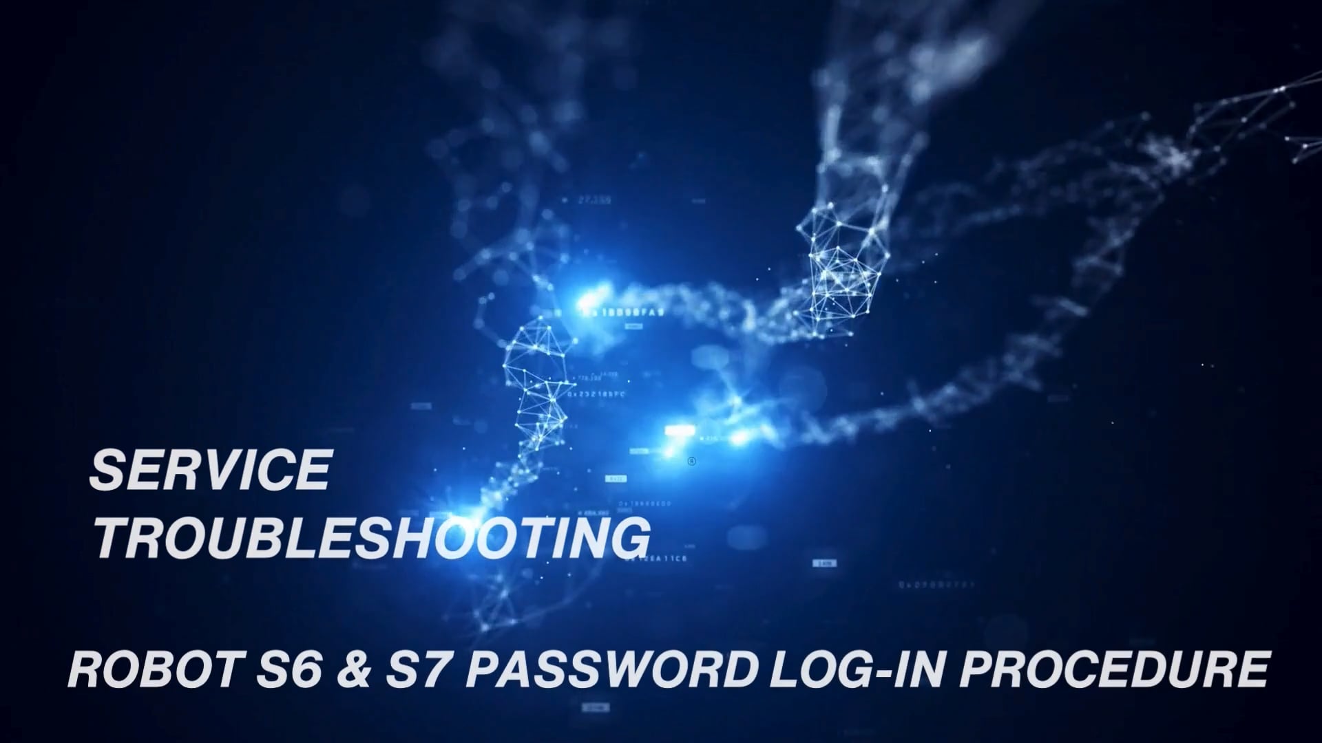 Robopac USA Service Troubleshooting - Robot S7 Password Log-in ...
