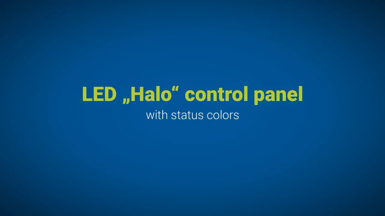 LED „Halo“ control panel with status colors on Vimeo