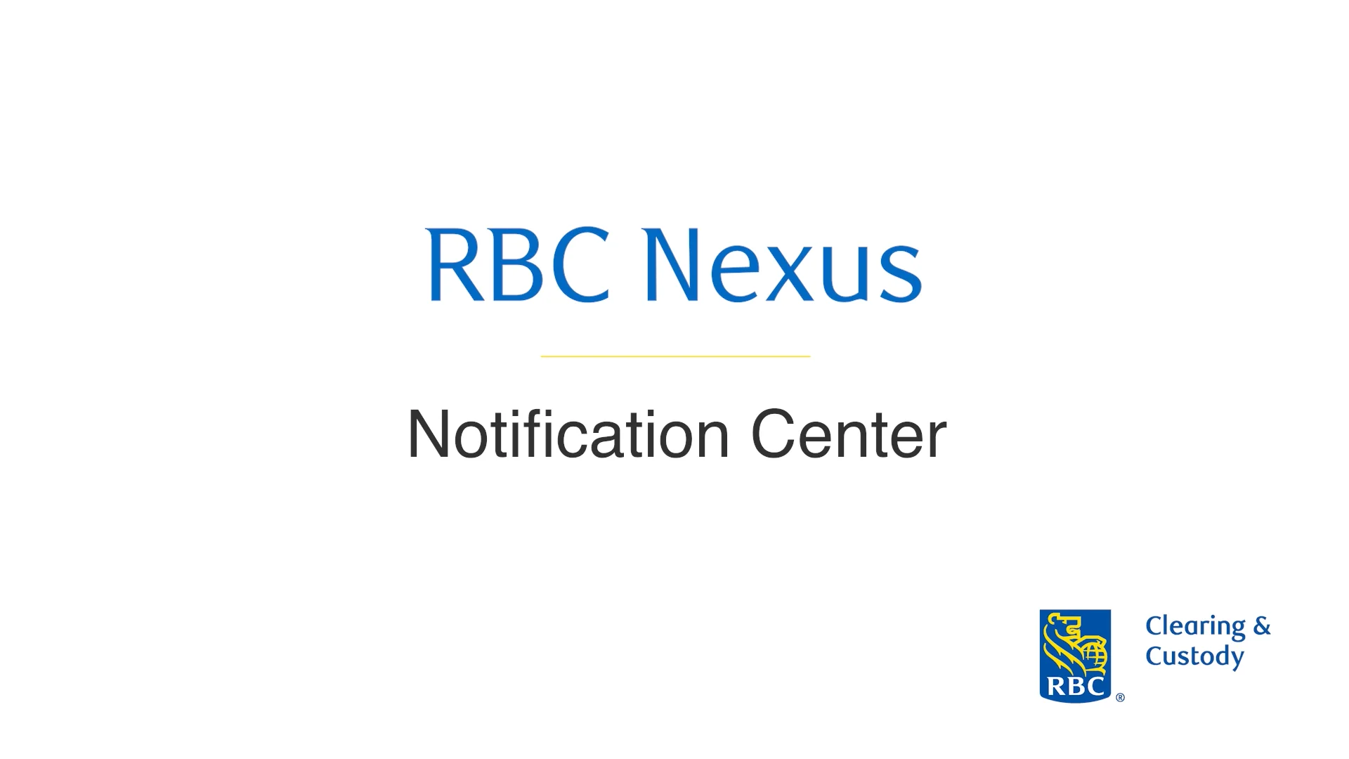 RBC Nexus_Notification Center on Vimeo