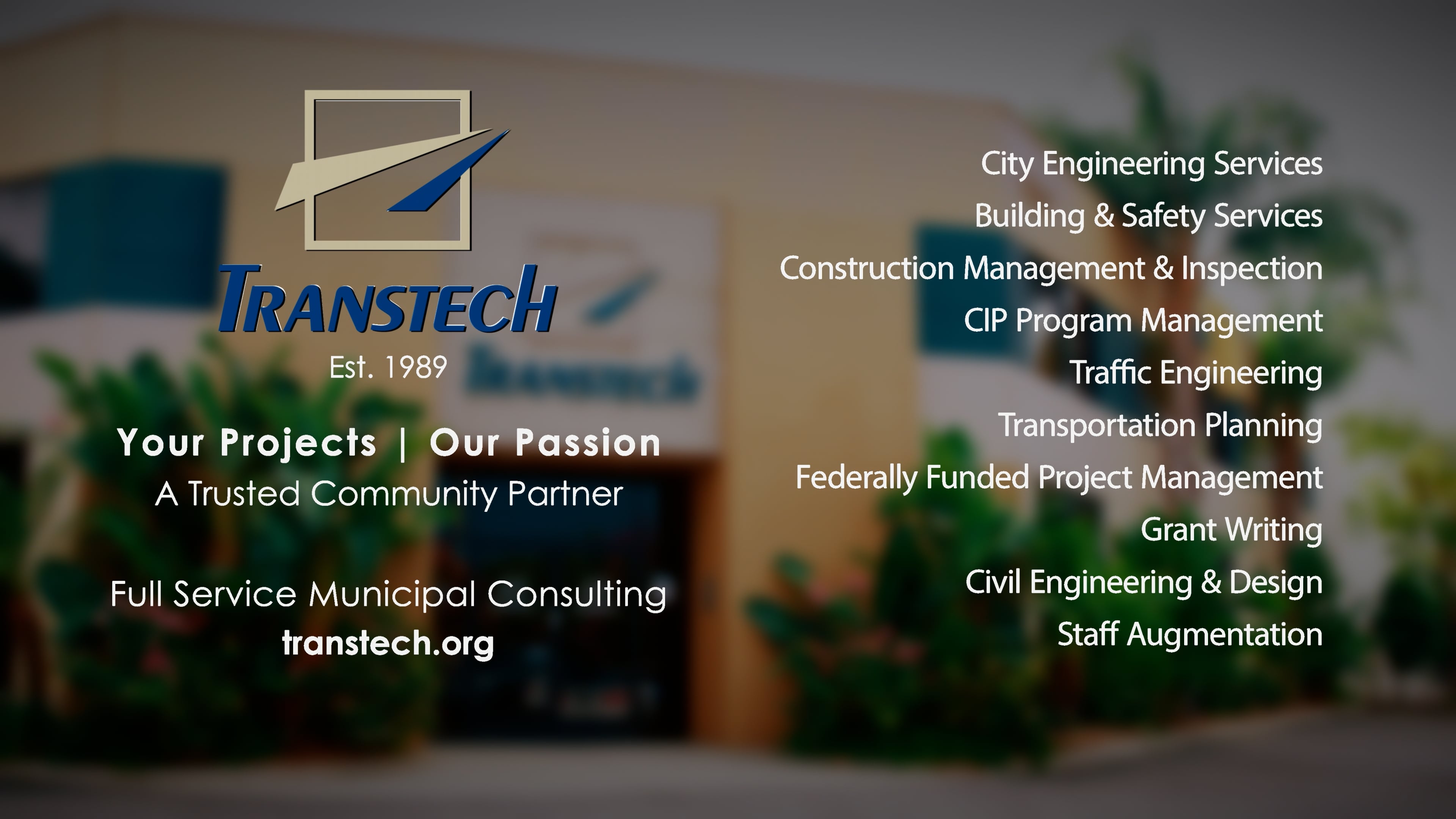 Transtech: Your City's Strategic Partner