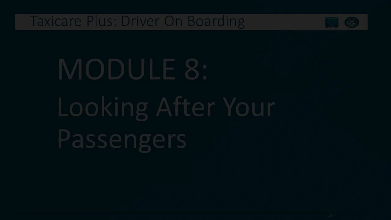 8. Renewing Driver Training - Module 8