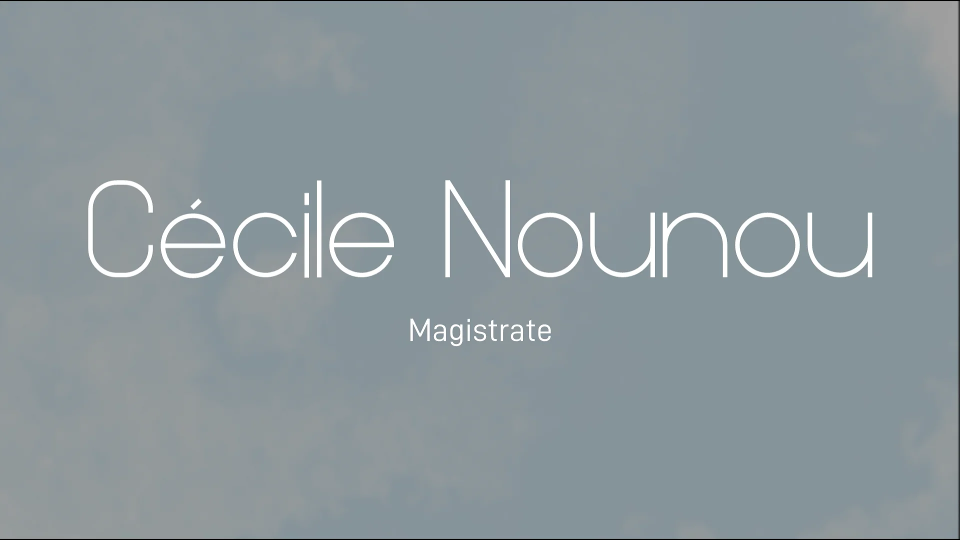 Cécile NOUNOU. Lille 2023 Magistrate. on Vimeo