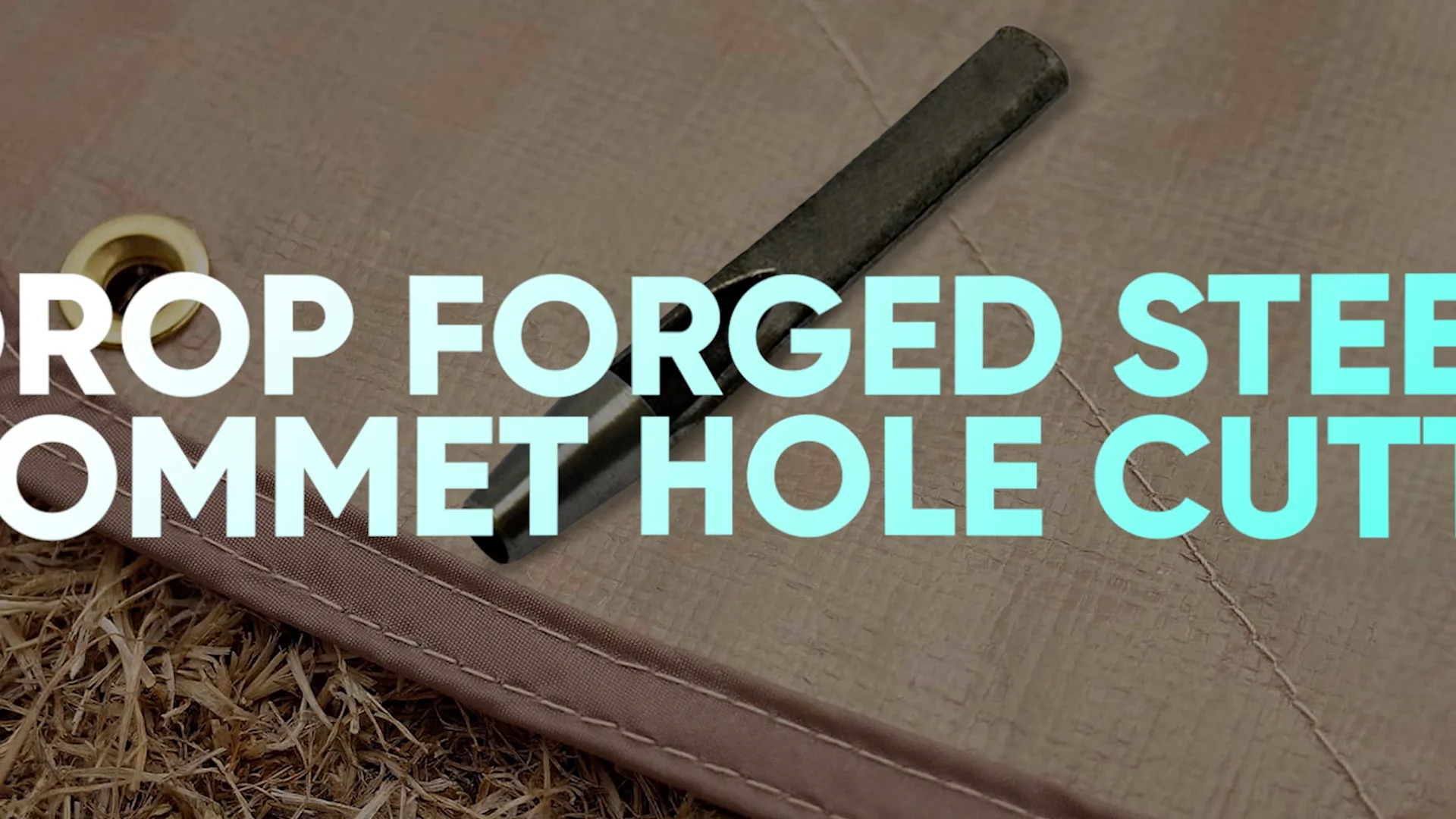 Tarps Now Drop Forged Steel Gray Grommet Hole Cutter Tool for Tarp ...