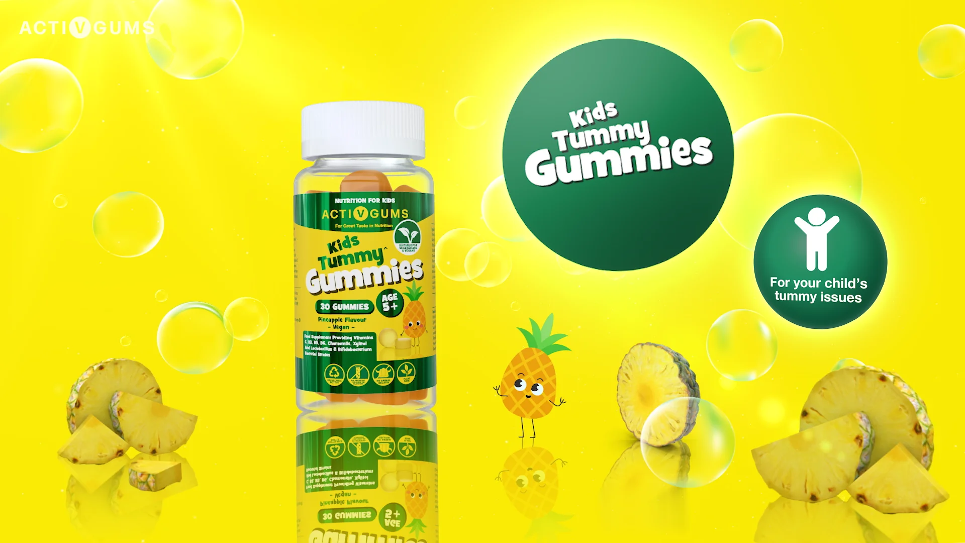 Kid’s Tummy Gummies 30 Pack on Vimeo