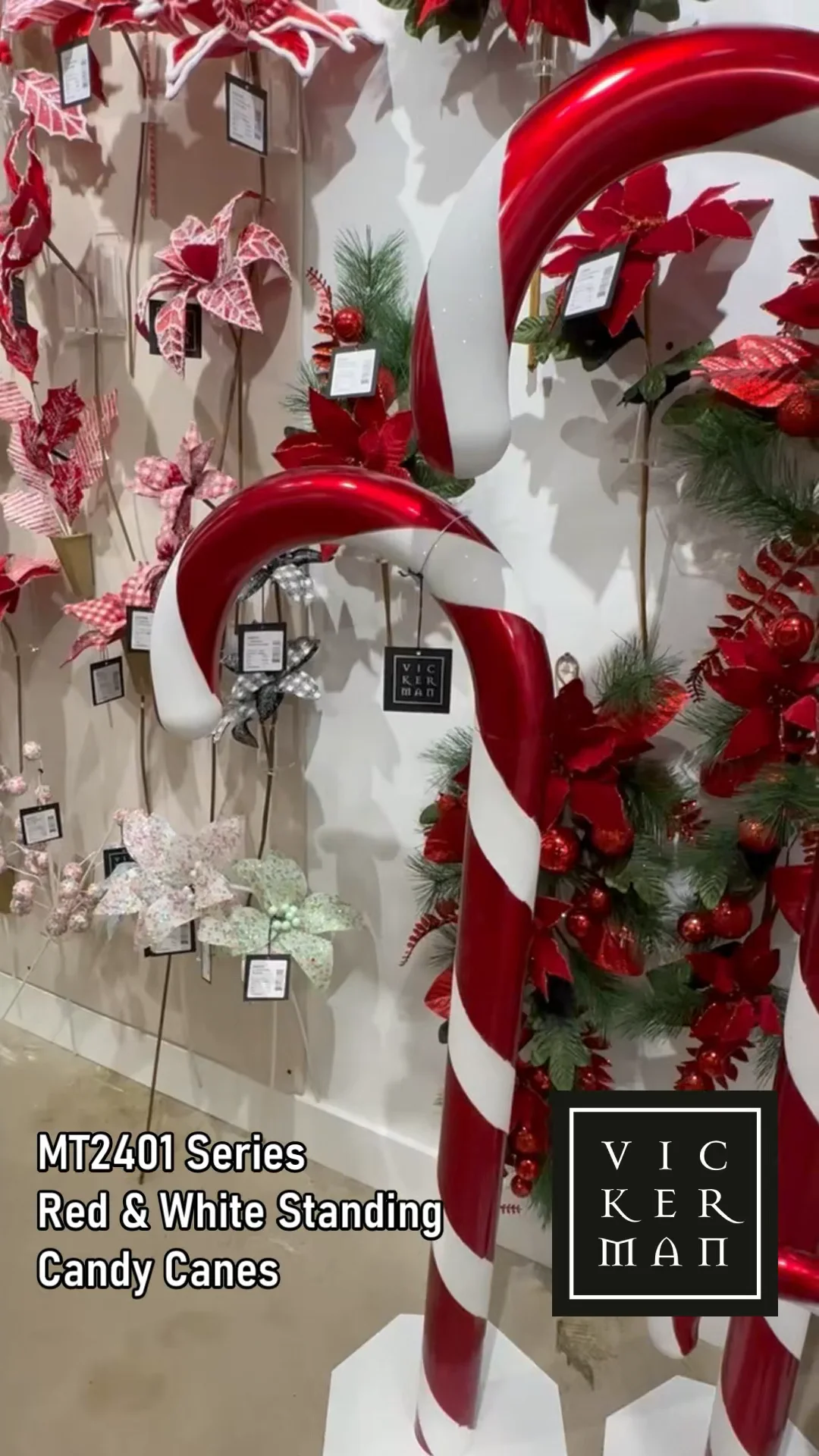 MT2401 Series - Red & White Standing Candy Canes on Vimeo