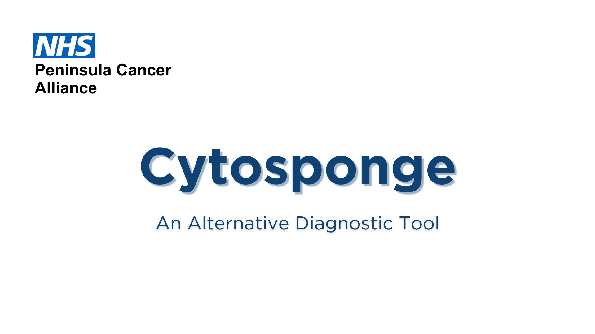 Cytosponge- Peninsula Cancer Alliance on Vimeo