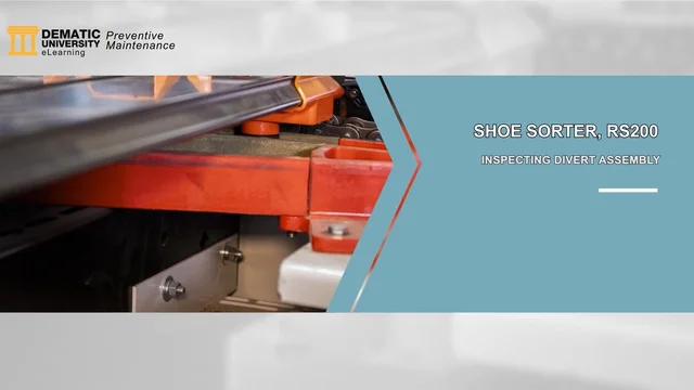 HowTo- Shoe Sorter RS200: Inspecting the Divert Assembly