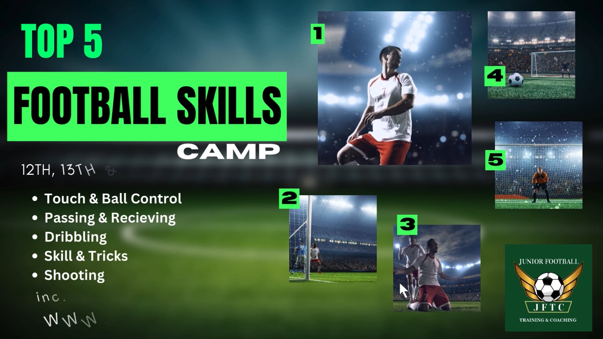 Kids Football Coaching Classes - Junior Football Training Club