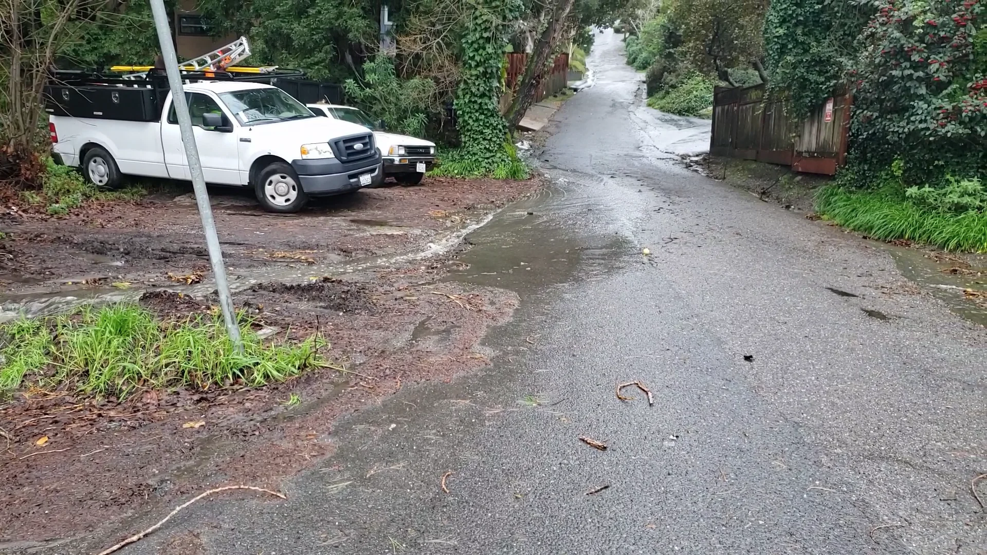 Stormwater: Almonte at Rising Road in Mill Valley, California, on 04 ...