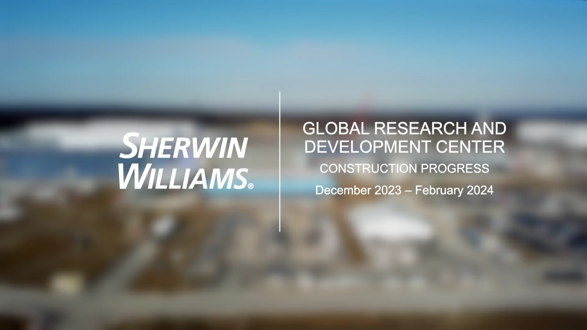 Sherwin-Williams Global Research and Development Center Construction ...