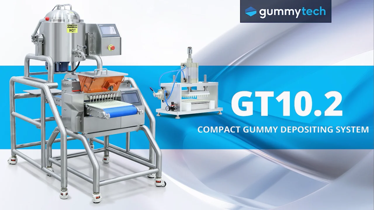 GT10.2 Compact Gummy Depositing System and Demolding Process on Vimeo