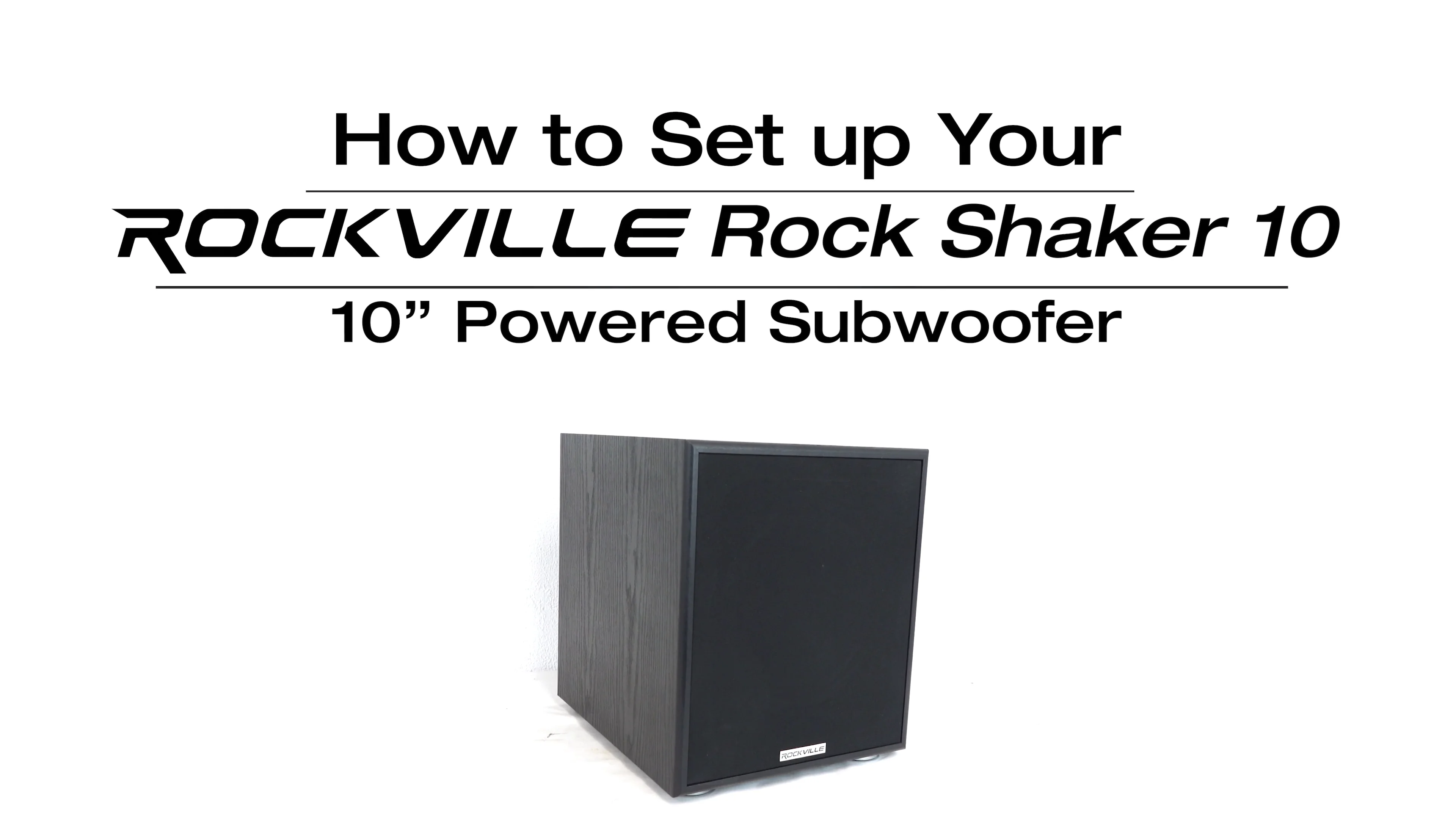 How To Set Up Your Rock Shaker 10 (All Models)