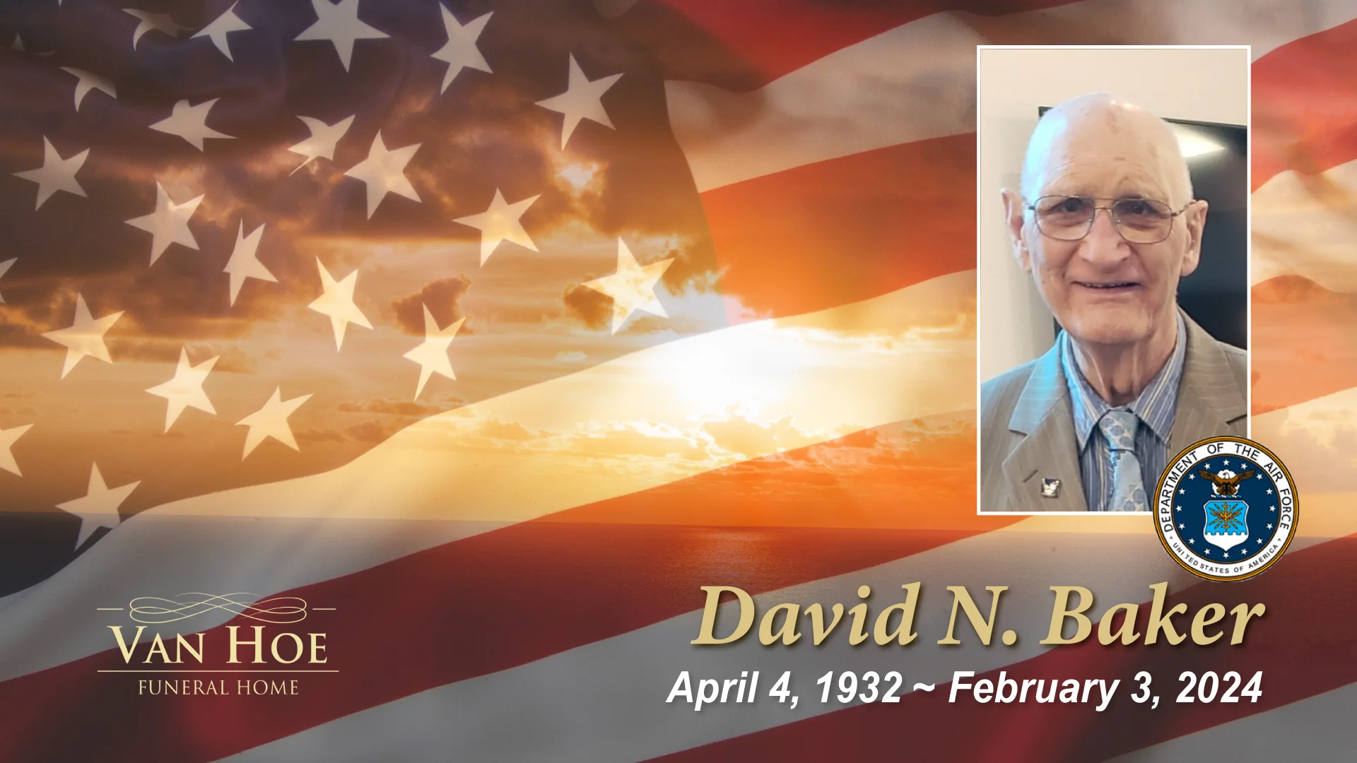 Funeral Service with Military Honors for David Baker
