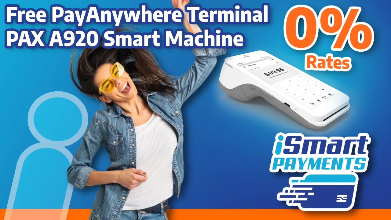 Free PayAnywhere Terminal PAX A920 Smart Terminal With 0% Dual Pricing by iSmart Payments on Vimeo