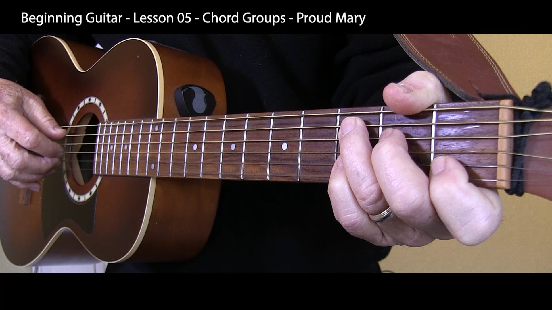 Beginning Guitar Lesson 5 Chord Progressions & ProudMary