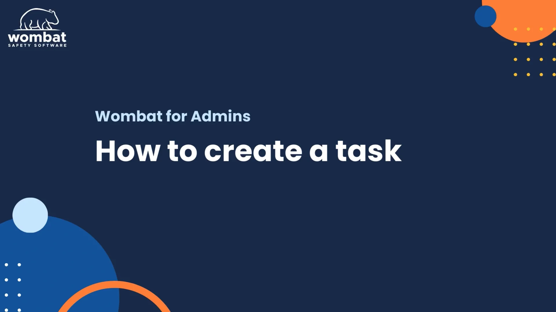 How to create a task
