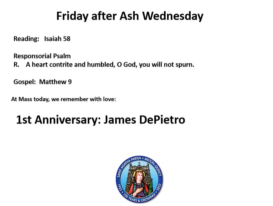 Friday after Ash Wednesday on Vimeo