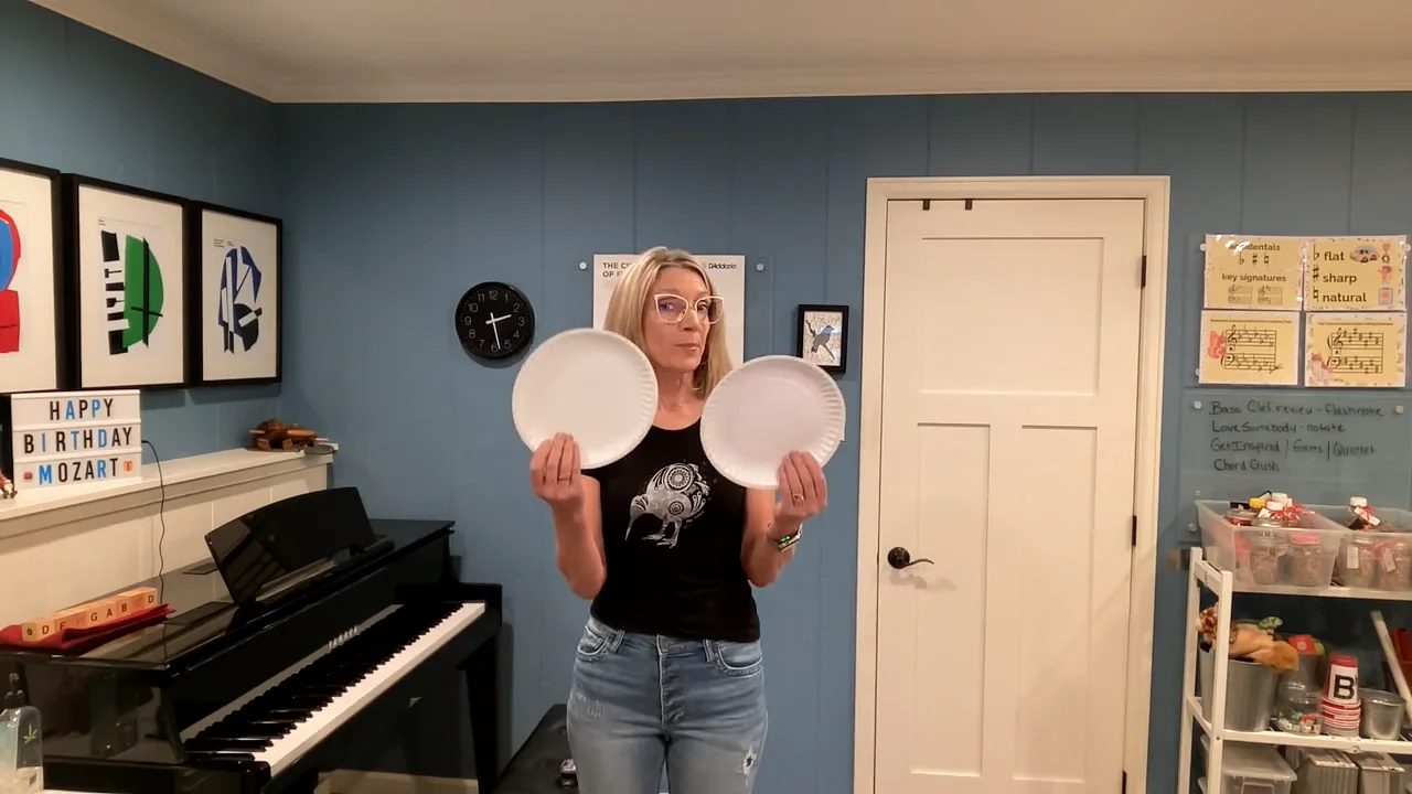 Instructions for the Paper Plate Dance to Mozart's Rondo Alla Turca