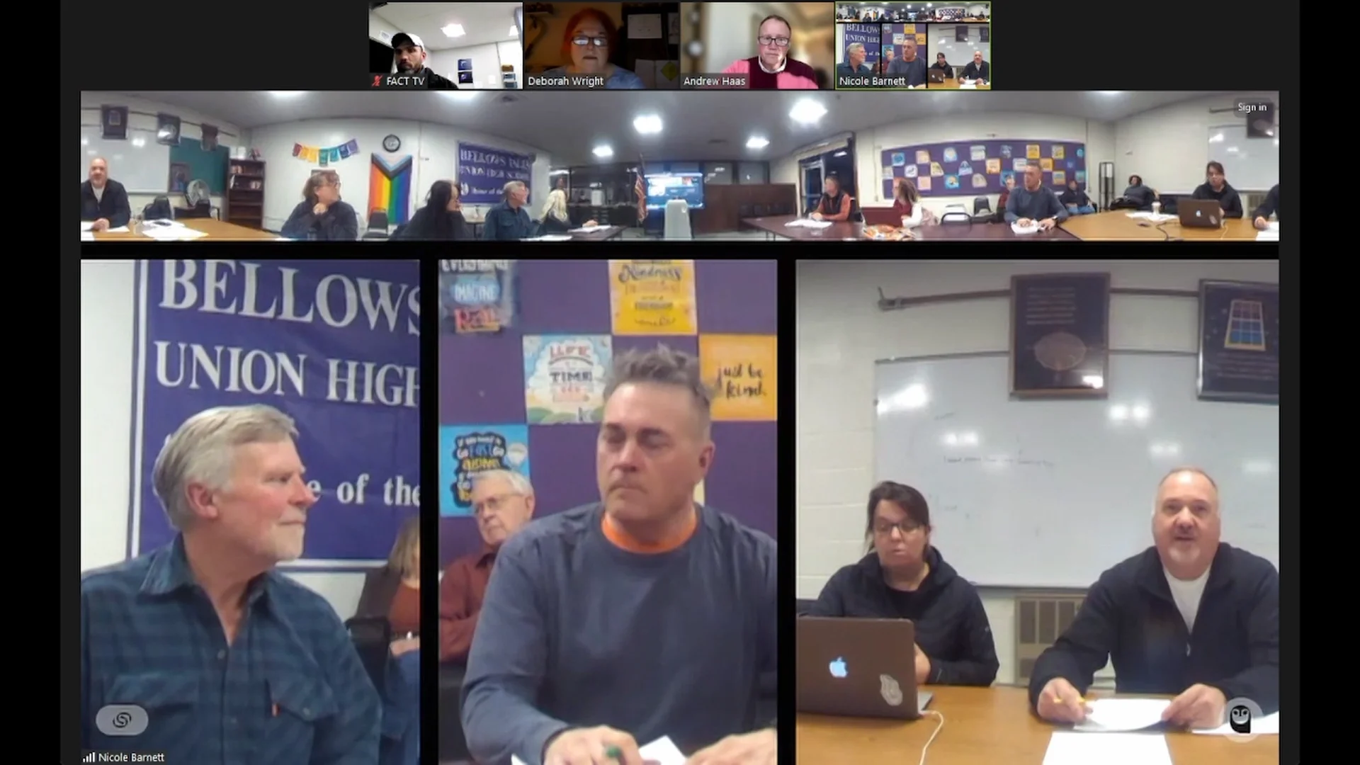 Bellows Falls Union High School District School Board Meeting Monday, February 12th, 2024 on Vimeo