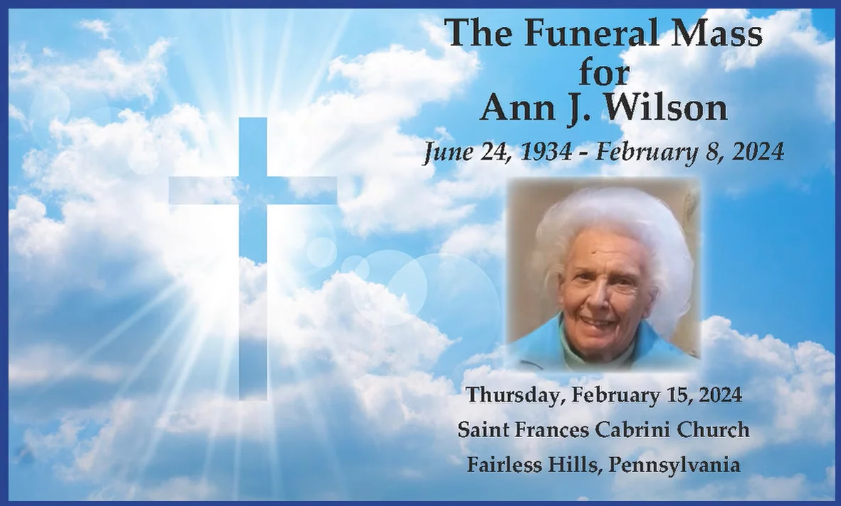 The Funeral Mass for Ann J. Wilson - February 15, 2024 on Vimeo
