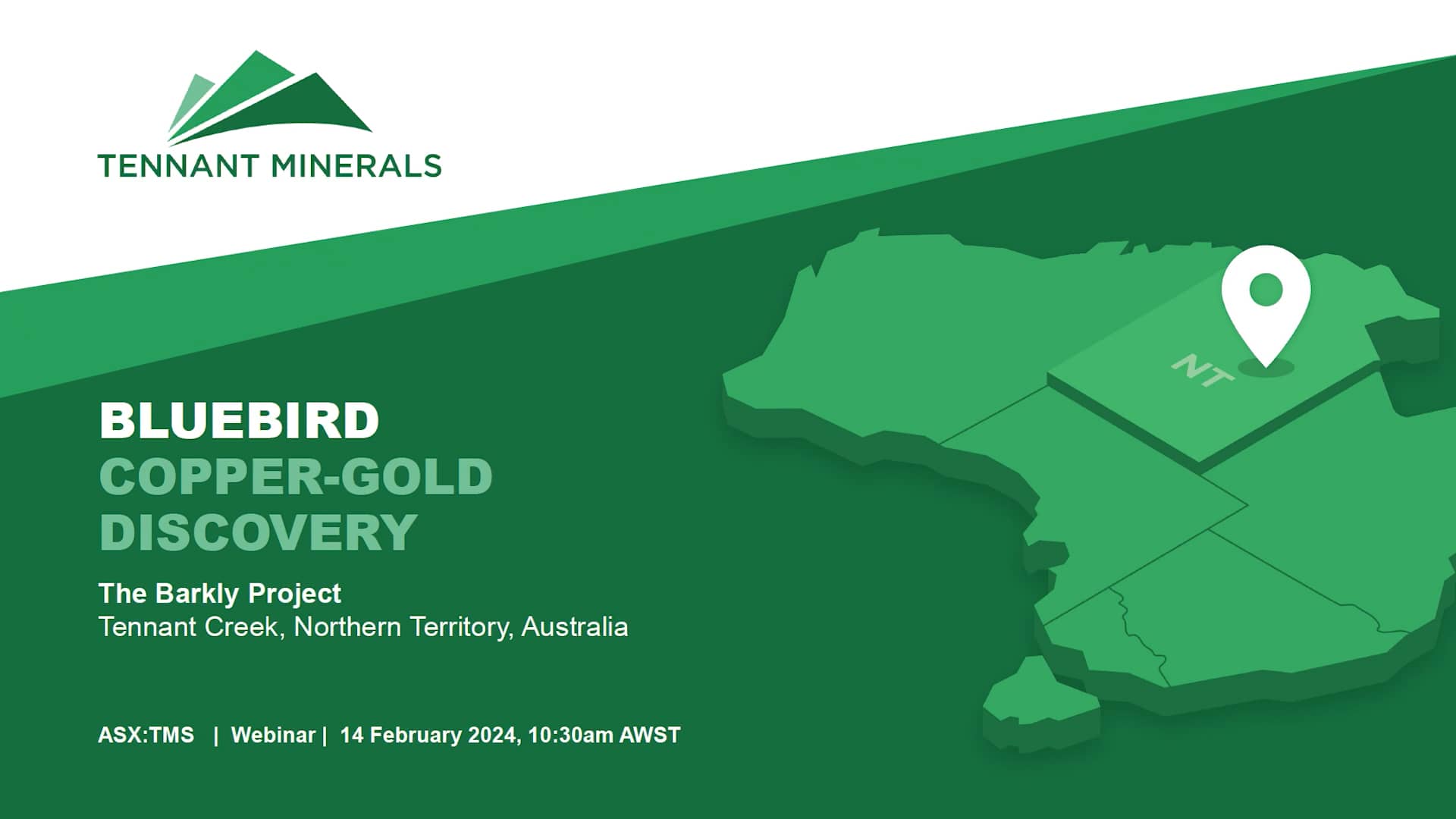 Tennant Minerals (ASX:TMS) Bluebird Copper-Gold Discovery Update on Vimeo