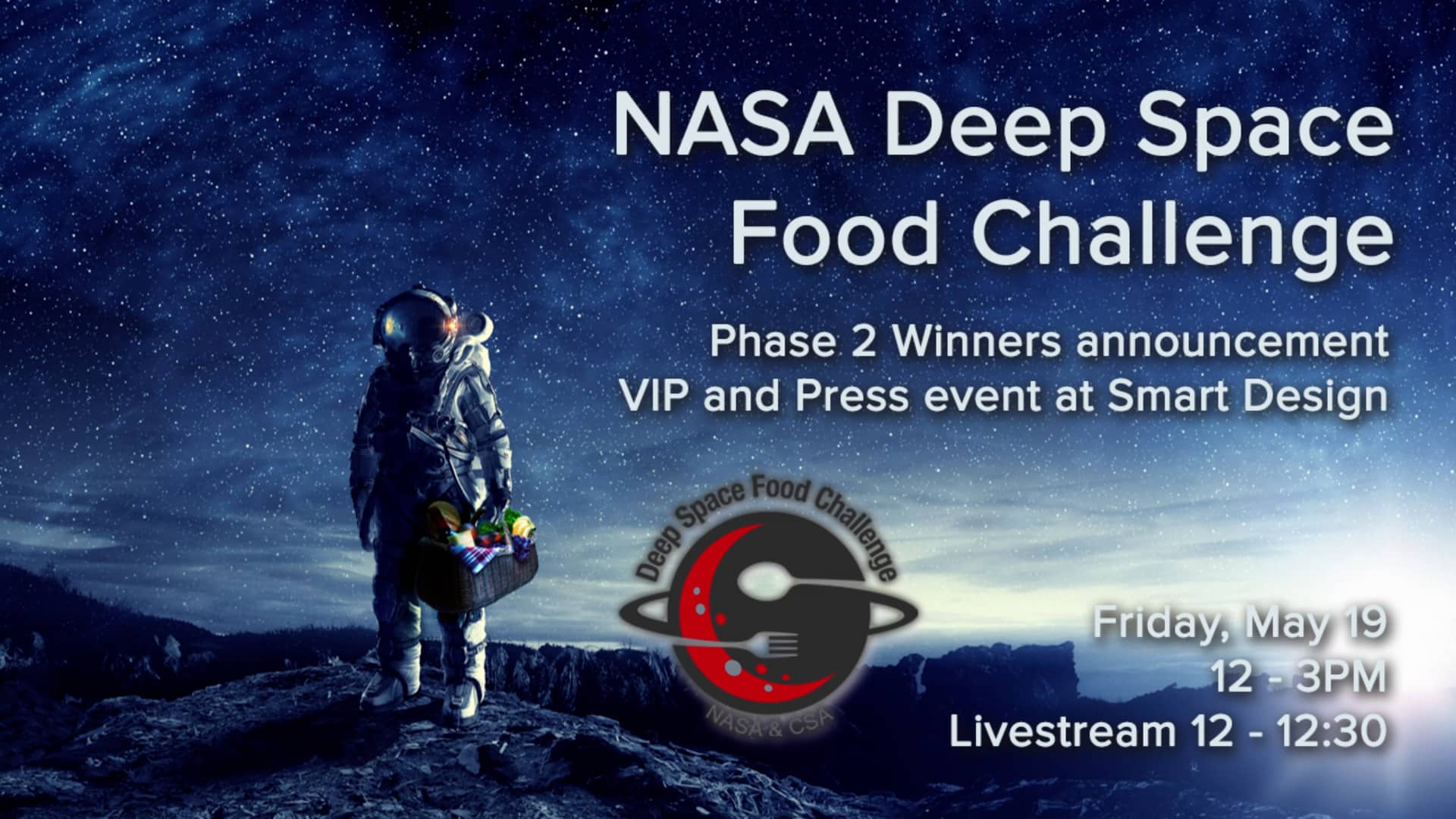 NASA Deep Space Food Challenge-Phase 2 Winners Announcement on Vimeo