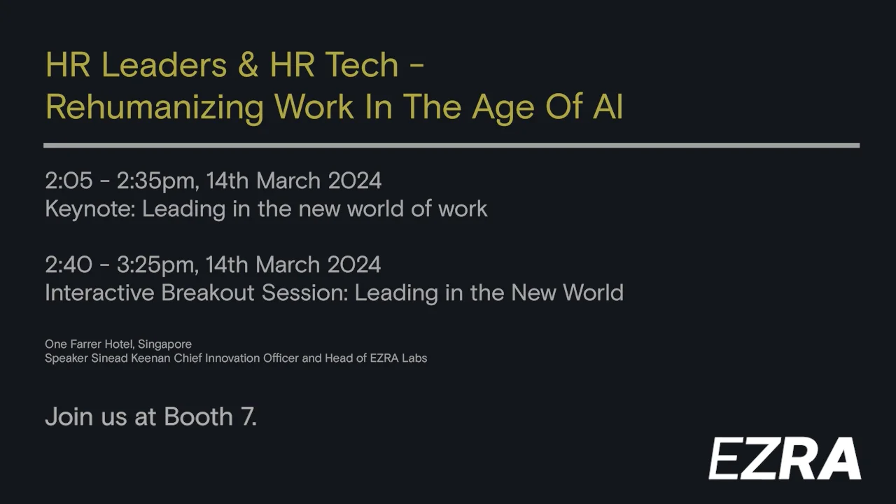 EZRA | SG | Rehumanizing Work In The Age Of AI on Vimeo