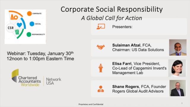 Corporate Social Responsibility – A Global Call to Action - Chartered ...