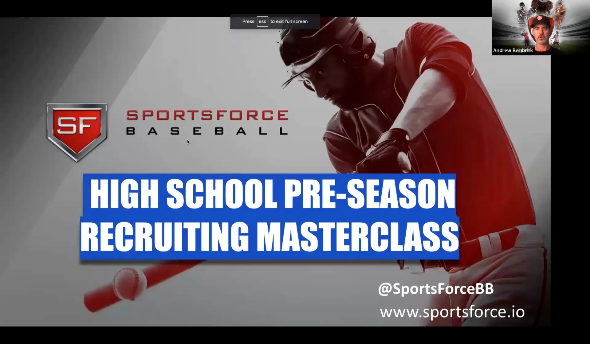 Midwest Pre-Season College Recruiting Masterclass by SportsForce 02.13. ...