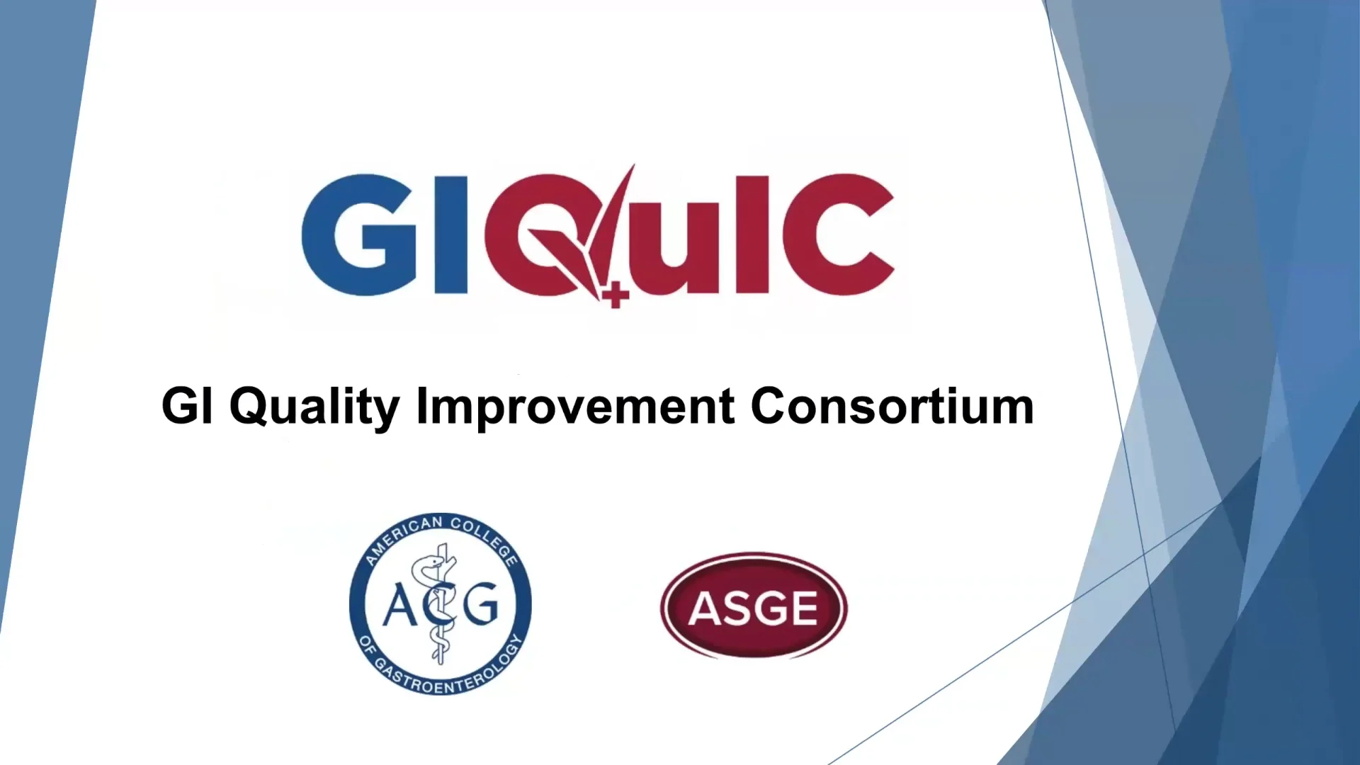 GIQuIC Initial Training Video