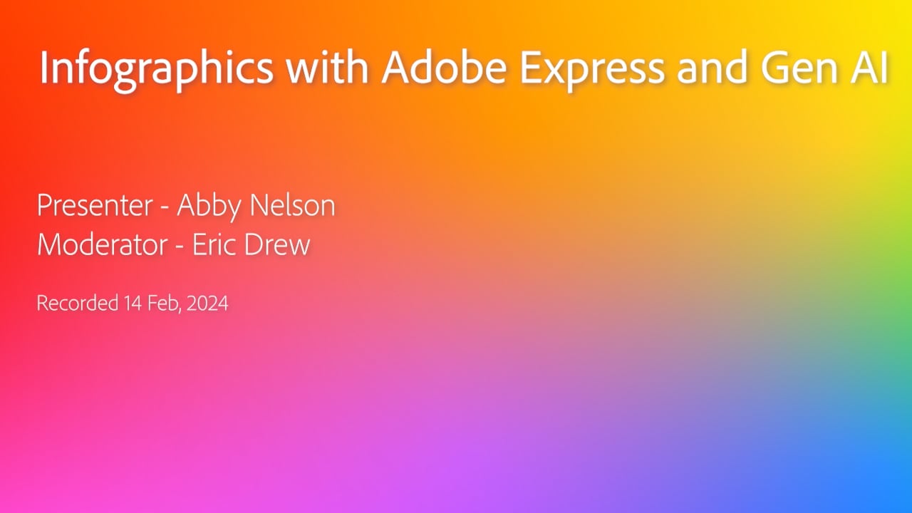 Infographics with Adobe Express and Gen AI