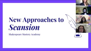Scansion | SwS Actors Studio Analysis Class - Shakespeare with Sarah