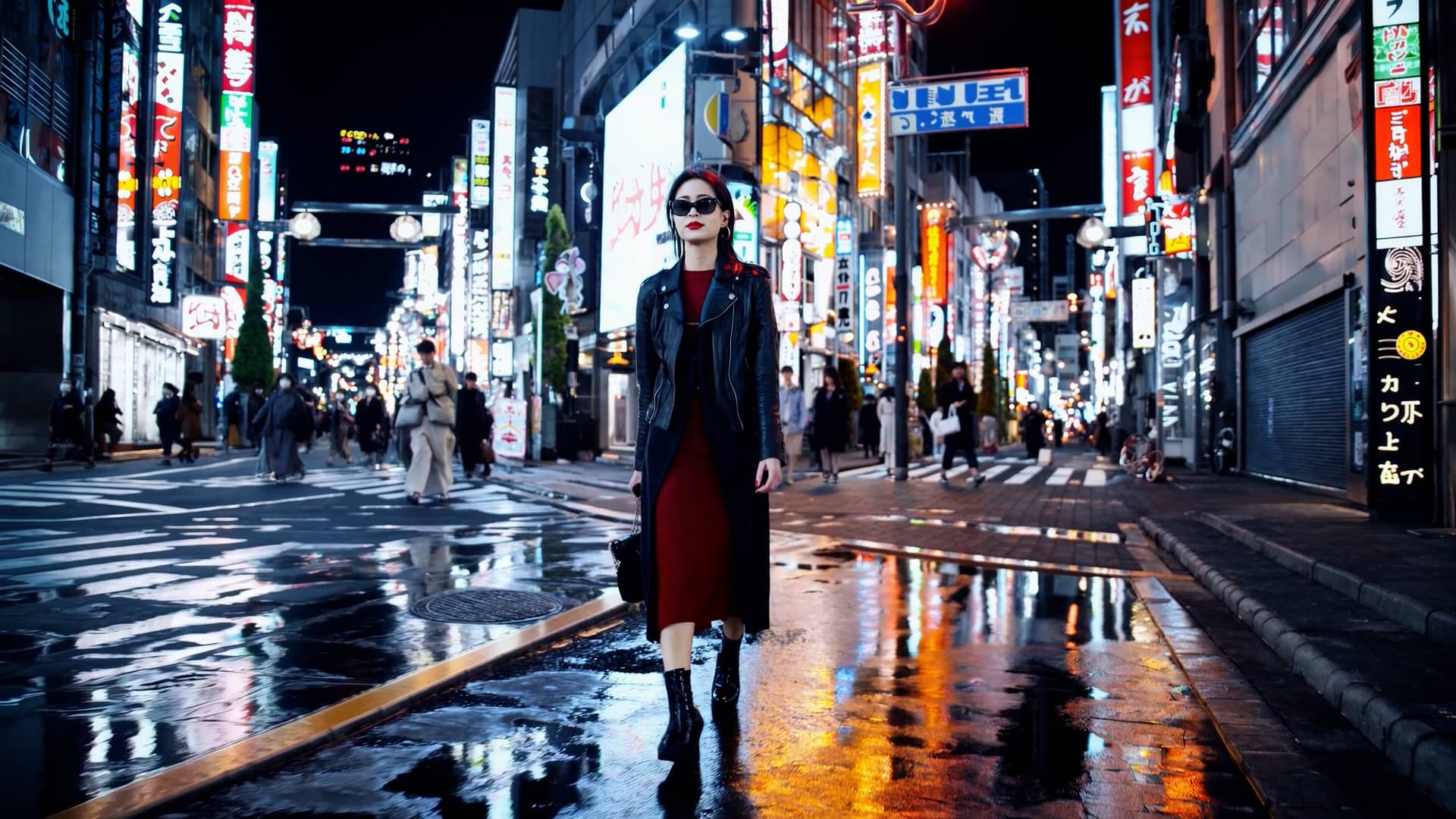 Sora AI Video - A stylish woman...