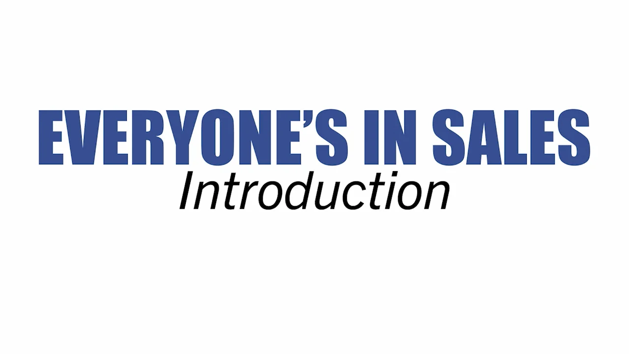 1. Everyone's in Sales