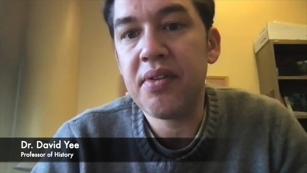 Dr. David Yee, Professor of History on Vimeo