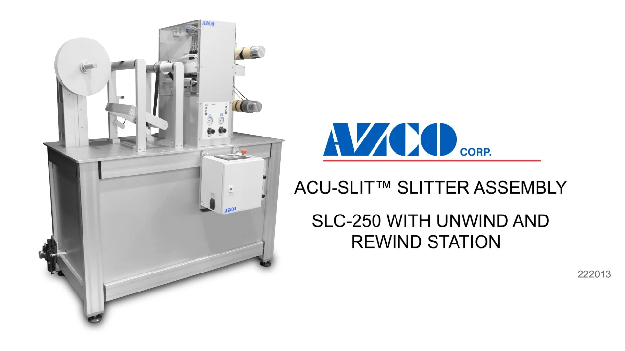 Slitter Assembly Precisely Slits and Rewinds Rolls of Narrow Rubber ...