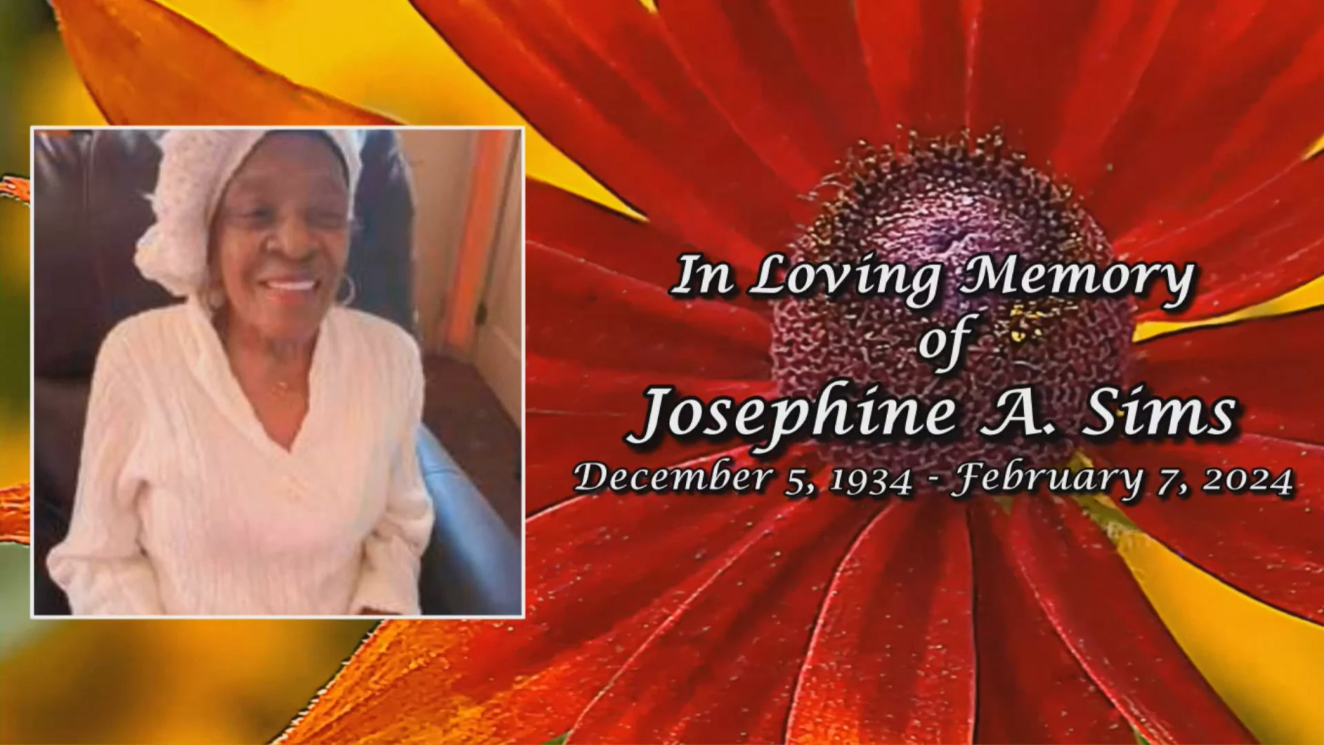 Celebration of Life for Mrs. Josephine Sims