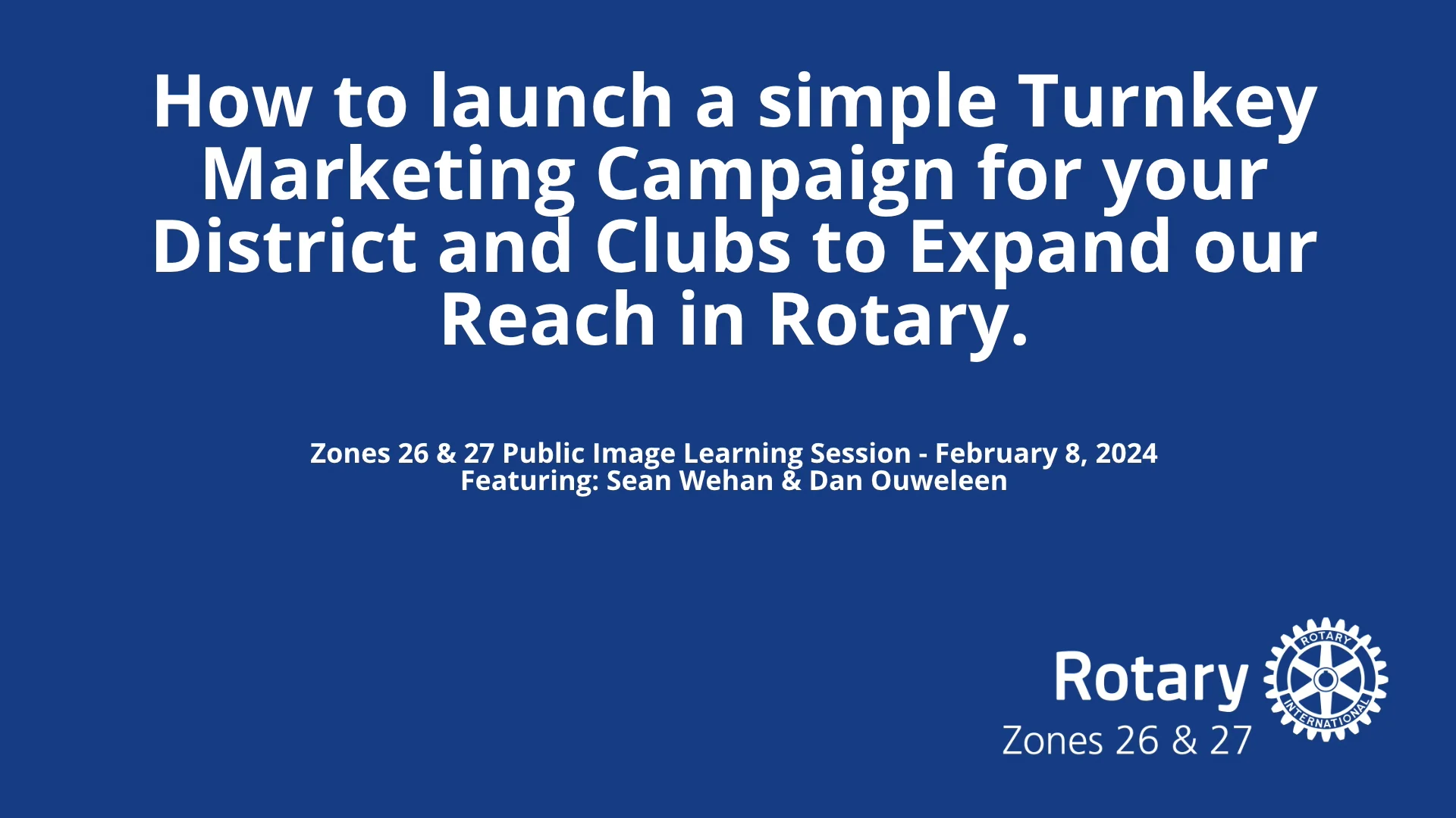 Turnkey Marketing Presentation on Vimeo