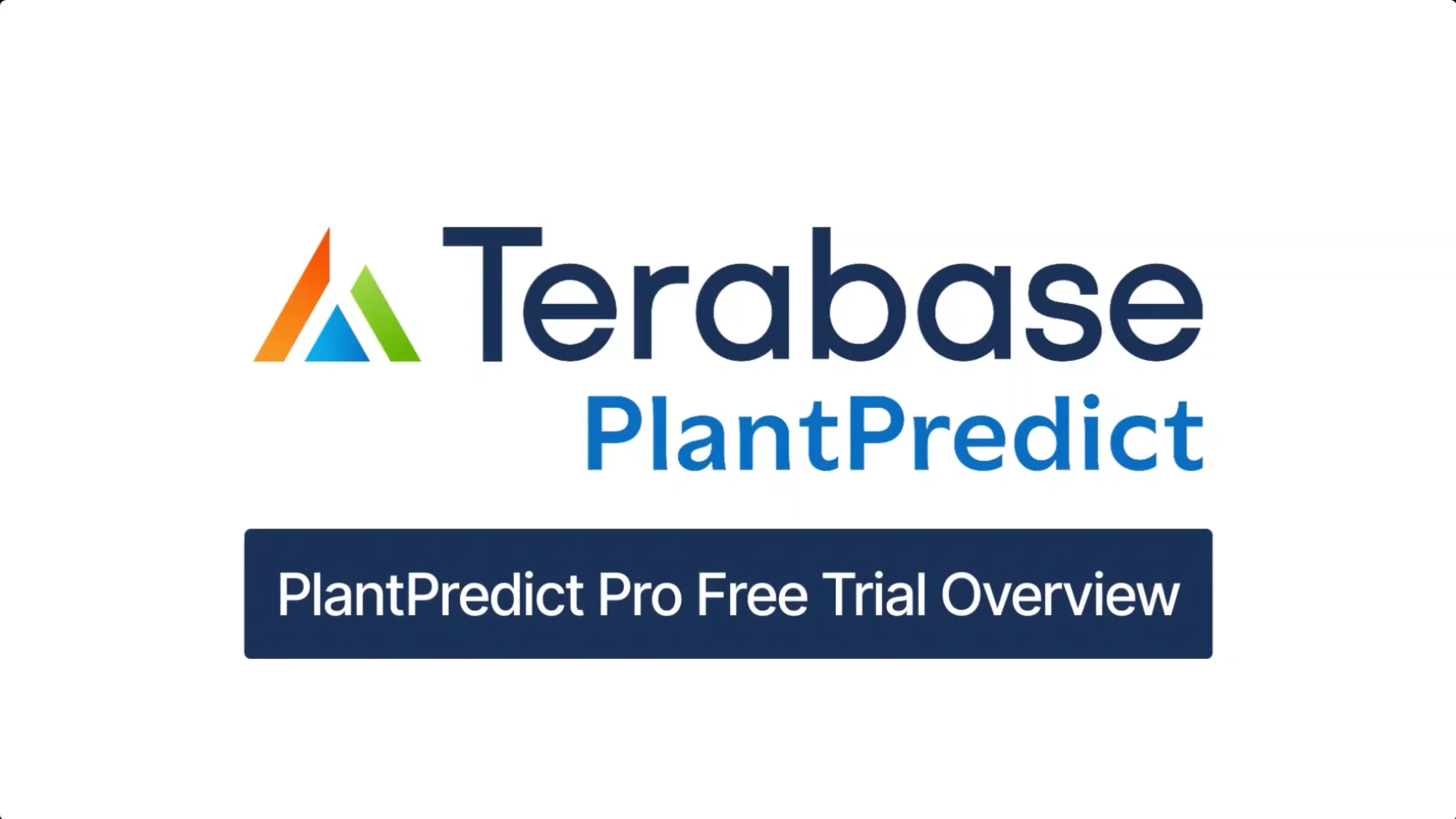 Terabase PlantPredict: PlantPredict Pro Free Trial Overview
