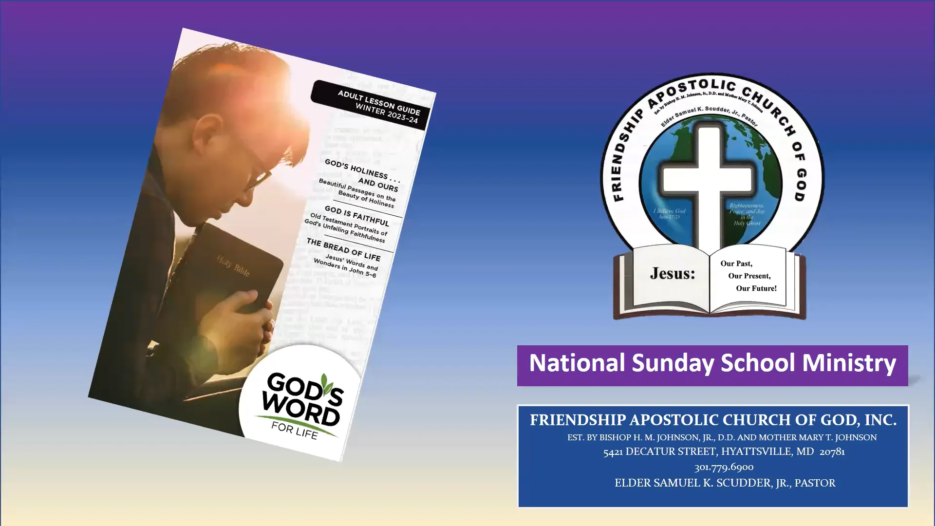 Sunday School - SUNDAY SCHOOL WINTER QUARTER WEEK 12 on Vimeo