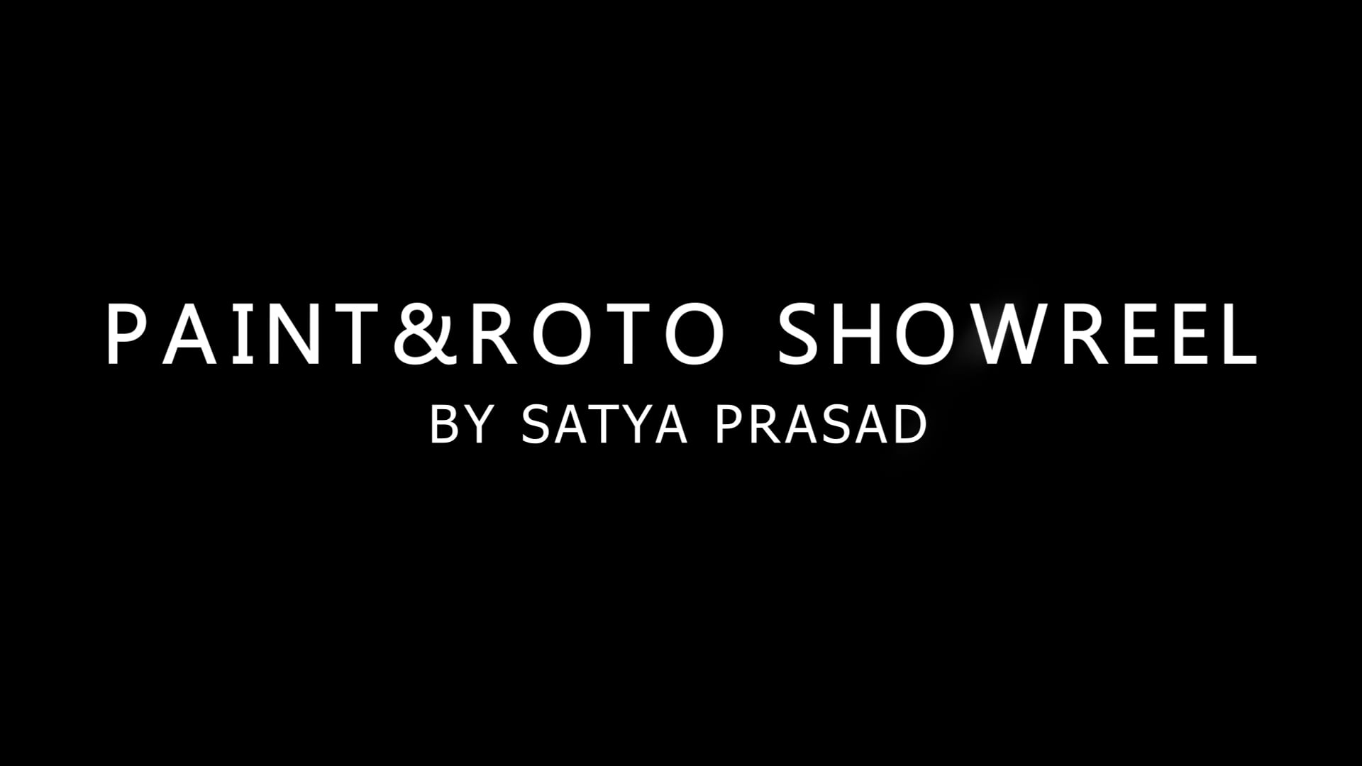VFX_Paint & Roto Showreel