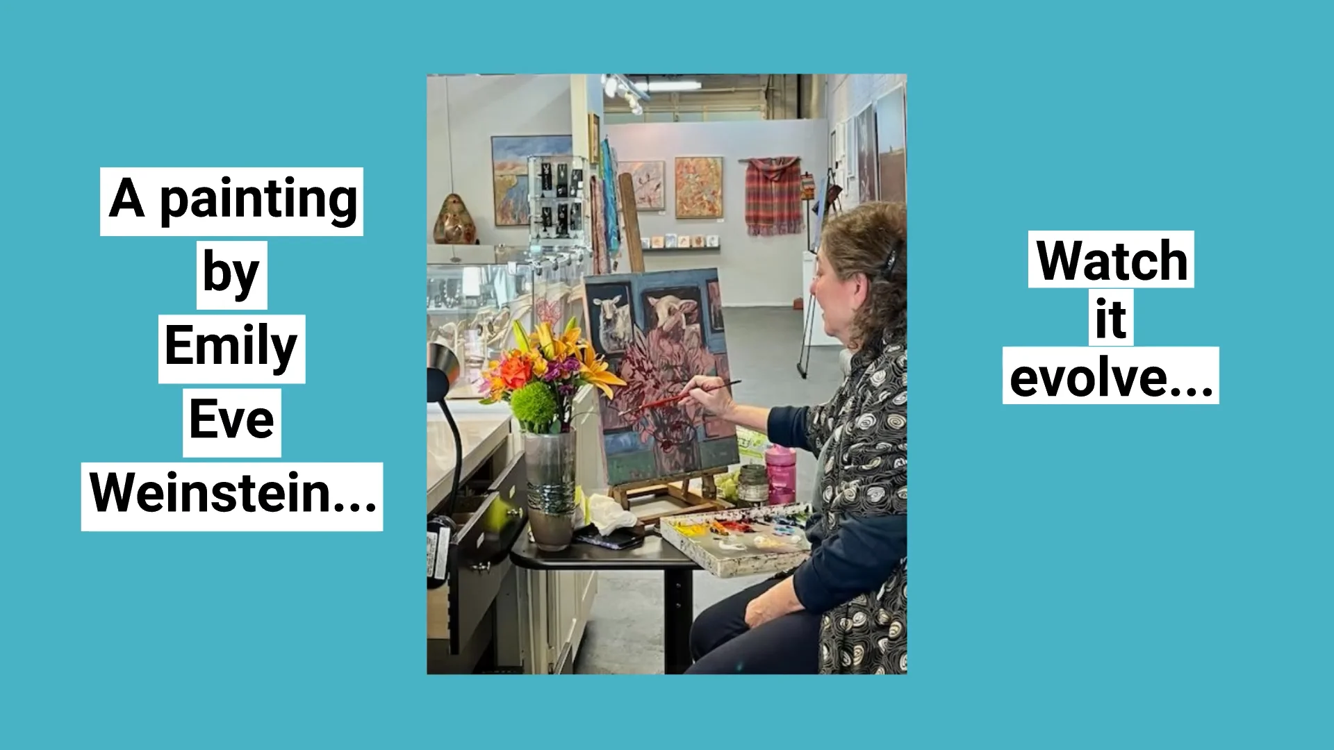 Emily paints at Pittsboro Gallery on Vimeo